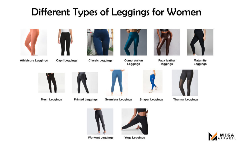 14 Popular Different Types of Leggings for Women's